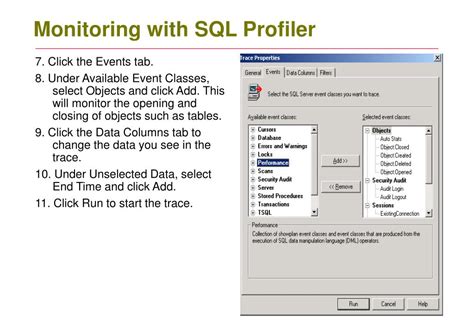 ppt 6 monitoring sql server performance powerpoint presentation