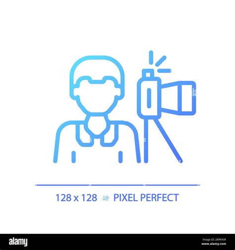 2d Thin Linear Gradient Photojournalist Icon Stock Vector Image And Art Alamy