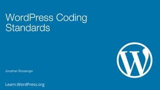 WordPress Coding Standards PPT