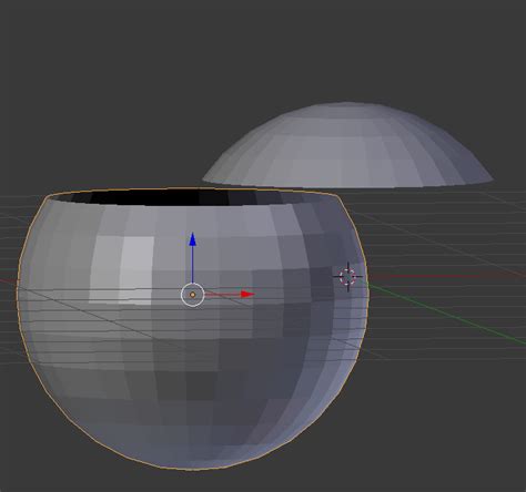 Mesh Clean Sphere Separation With A Sphere Created From A Cube Blender Stack Exchange
