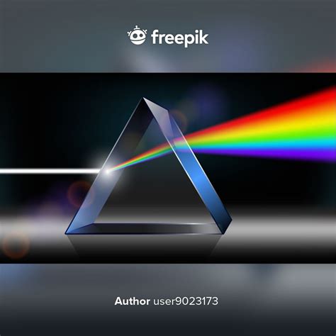 광학 물리학 하얀 빛이 프리즘을 통해 빛납니다 프리미엄 벡터 프리즘 칠판 물리