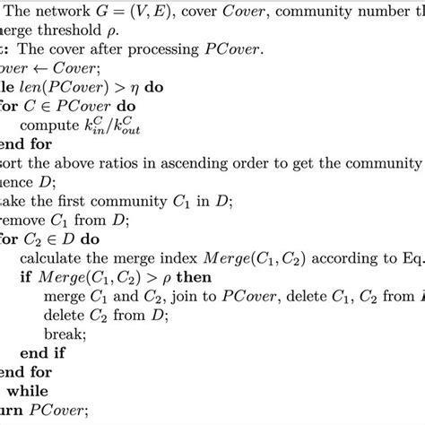 The Community Merge Improvement Download Scientific Diagram