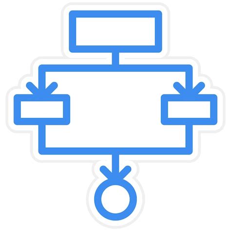 Premium Vector Vector Design Workflow Icon Style