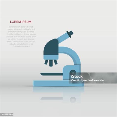 평면 스타일의 현미경 아이콘 격리된 배경에 대한 실험실 돋보기 벡터 그림입니다 생물학 악기 사인 비즈니스 개념 0명에 대한 스톡 벡터 아트 및 기타 이미지 Istock