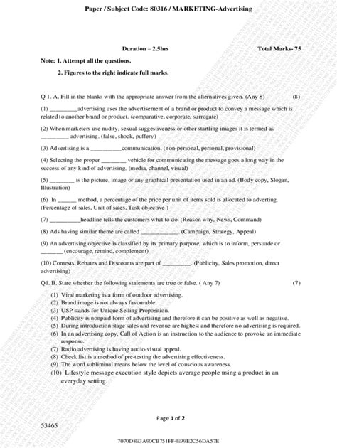 Fillable Online 53465 10 Lifestyle Message Execution Style Depicts Average Fax Email Print