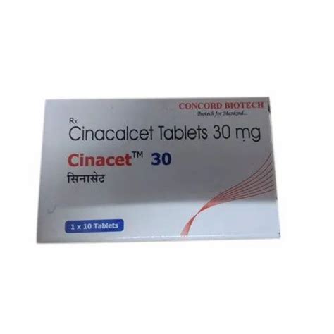 Cinacet 30mgcinacalcet Tablets 1x10 Tablets At ₹ 450strip In Hyderabad