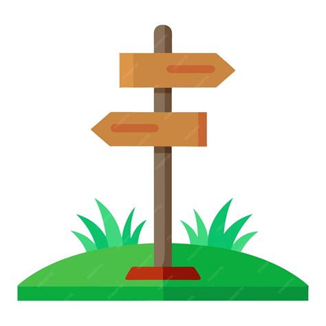 Directional Sign Post Vector Detailed And Informative Design For Navigation Road Signs Premium