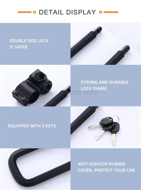 Odm Bike Lock Set Heavy Duty Keyed Mounted Bracket Bicycle U Lock