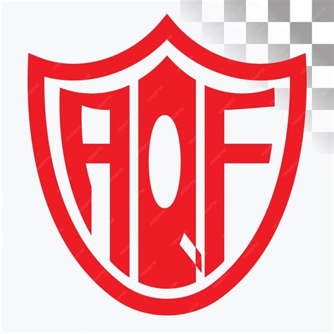 Diseño Del Logotipo De La Letra Aqf Vector Premium