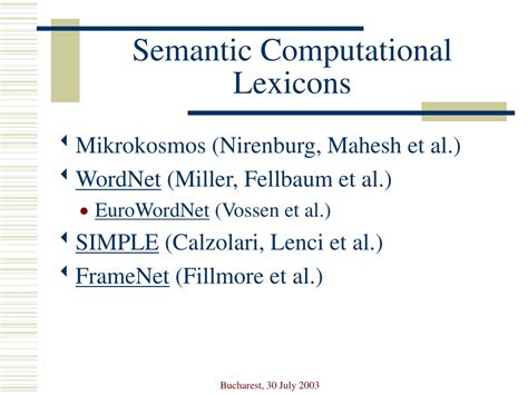 Ppt Computational Lexicons And The Semantic Web Powerpoint