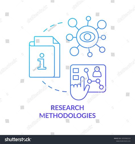 Research Methodologies Blue Gradient Concept Icon Stock Vector Royalty Free 2255562233
