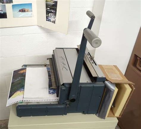 Unibind Spiral Binding Machine Model Binder S 310 Mayo Auction And Realty