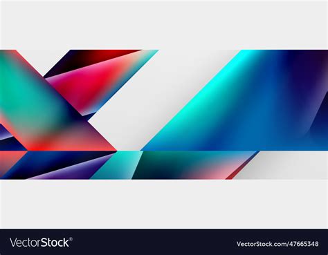 Triangle Fluid Color Gradient Abstract Background Vector Image