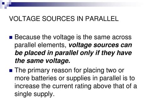 PPT Lesson Parallel Voltage Sources And The Current Divider Rule PowerPoint Presentation