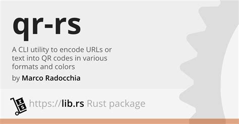 Qr Rs Rust Application Lib Rs