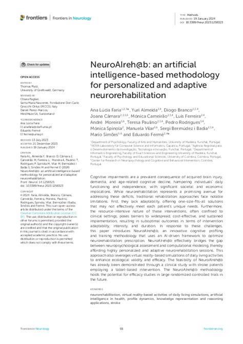 Pdf Neuroairehb An Artificial Intelligence Based Methodology For Personalized And Adaptive