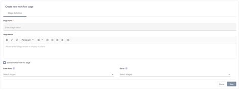 Configuring Issue Workflow Stages