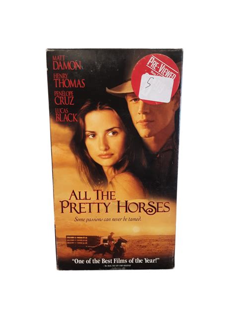 All The Pretty Horses Vhs