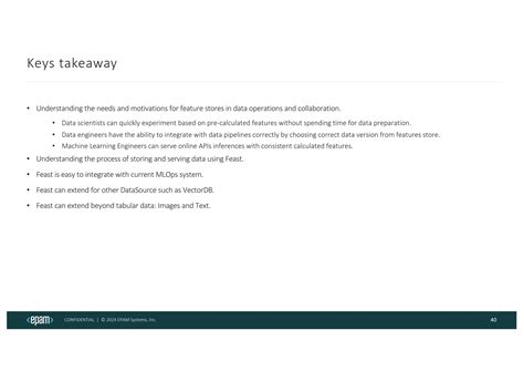 Feast Feature Store An In Depth Overview Experimentation And Application In Tabular Datapdf