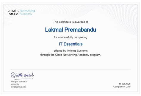 Cisconetworkingacademy Itessentials Lifelonglearning Techjourney