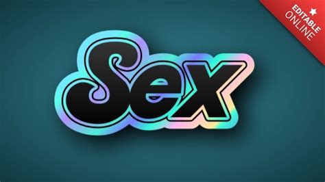 Sex Stickers Pastel Editable Text Effect Generator