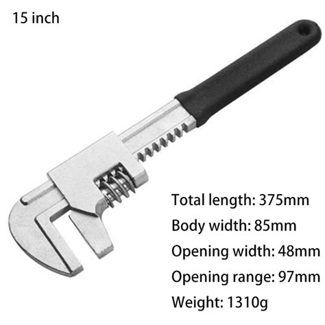 F 타입 직각 렌치 조정 가능한 다기능 대형 개방 파이프 스패너 배관 플라이어 펌프 수도꼭지 수리 도구 9 11 15비틀다 Aliexpress