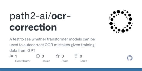 github path2 ai ocr correction a test to see whether transformer