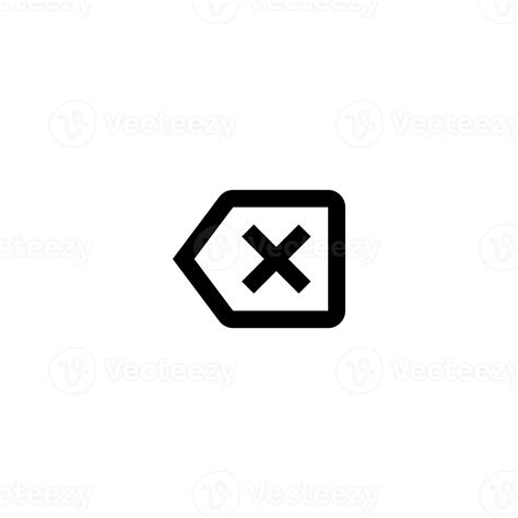 Digital Backspace Delete Key Icon 59420924 Png