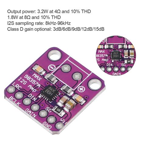 Mua Max98357 I2s Audio Amplifier Moduleaudio Amplifiers Filterless Class D Amplifiersupports