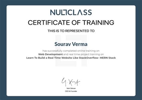 Sourav Verma On Linkedin Mernstackdeveloper Nullclass Training Project