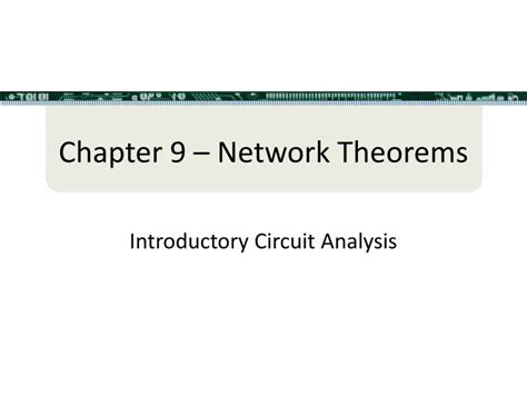 PPT Network Theorems Superposition Thévenin Norton More PowerPoint Presentation ID