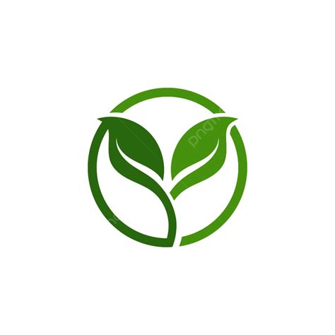 Template Material Silhouette Png Images Leaf Logo Vector Template