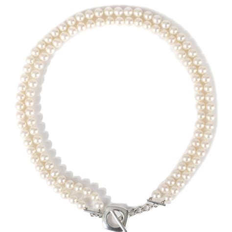 Tiffany And Co Double Strand Pearl Toggle Necklace Oliver Jewellery