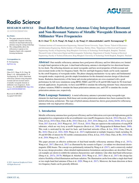 Dual‐band Reflectarray Antennas Using Integrated Resonant And Non‐resonant Natures Of Metallic