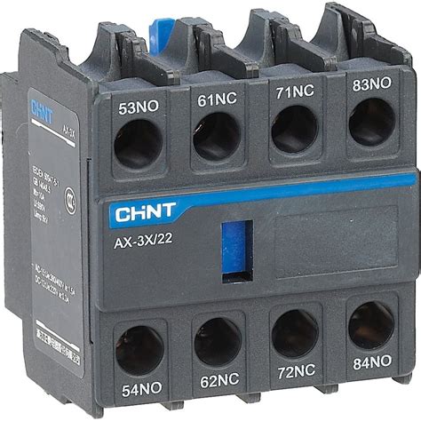Приставка дополнительные контакты Chint Ax 3x 22 к контактору Nxc 06~630 R 938251 выгодная