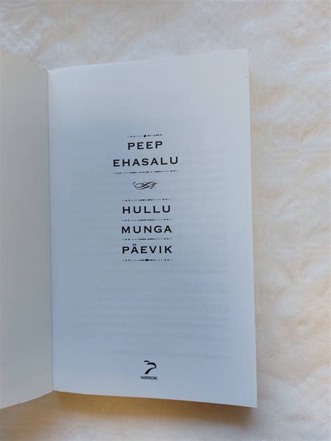 Hullu Munga Päevik Peep Ehasalu 2014 Raamaturinglus Kasutatud Raamatud