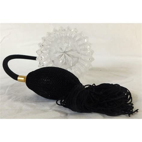 Vintage Crystal And Brass Black Atomizer Perfume Bottle Chairish