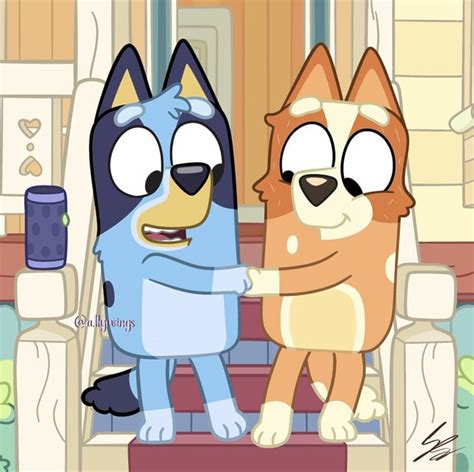 My Fanart Of Adult Bluey And Bingo Rbluey ️ Conheça O Dragon Kingdom Eyes Of Fire