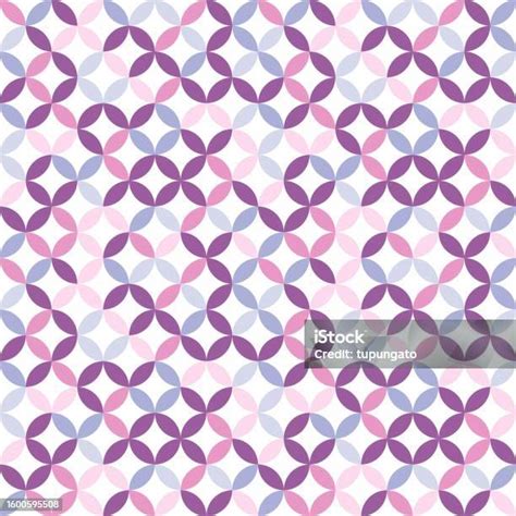 Overlapping Circles Seamless Texture Stock Illustration Download Image Now 1950 1959 1960