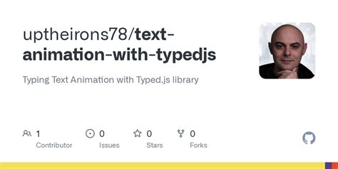 Github Uptheirons78text Animation With Typedjs Typing Text Animation With Typedjs Library