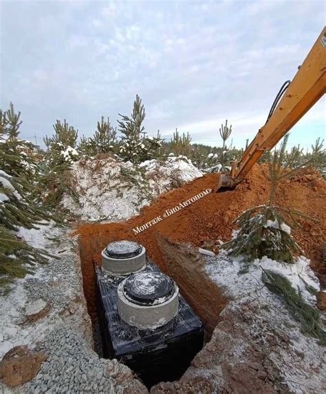 Монолитный бетонный септик от производителя