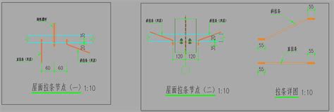 寻约束檩条上下翼缘的双拉条节点详图 钢结构招聘网