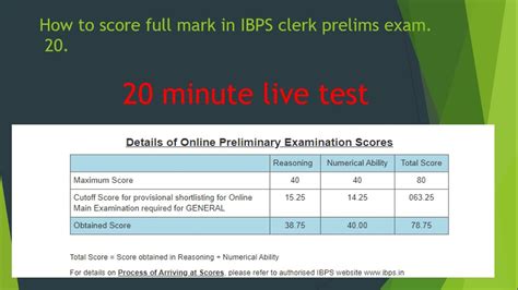Ibps Clerk Reasoning Live Mock Test Youtube