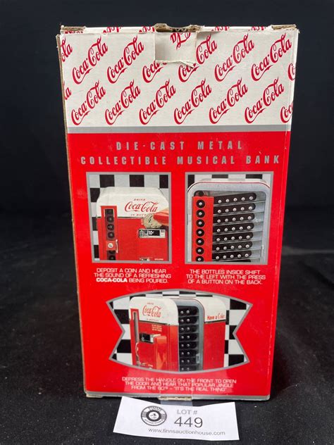 Very Nice Coca Cola Die Cast Collectible Musical Bank Works