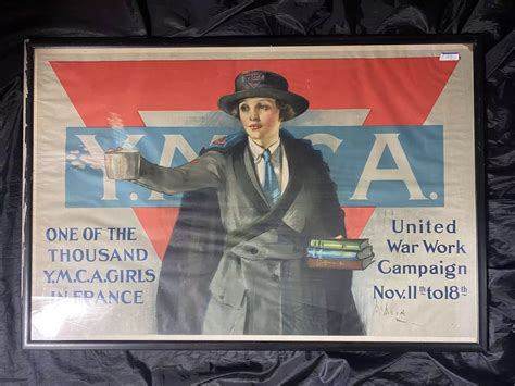 1918 Ymca One Of The Thousand Ymca Girls In France Poster In General Other