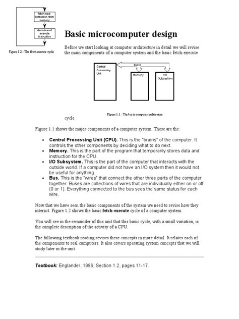 Basic Microcomputer Design Pdf Inputoutput Computer Data Storage