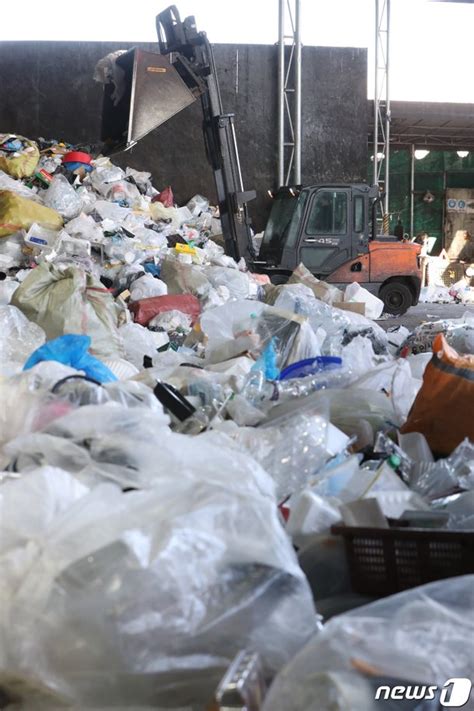 재활용 쓰레기 분류하는 작업자들 네이트 뉴스