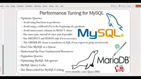 Day 3 Mysql Database Querytuning Performance Tuning And