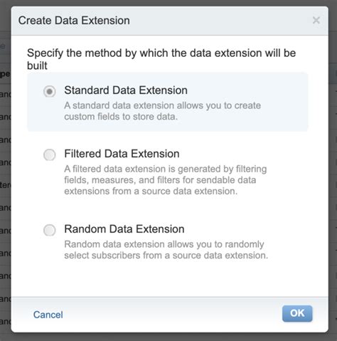 Creating Data Extension In Marketing Cloud Salesforce Time