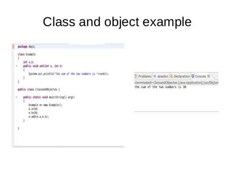 Classes And Objects In Java